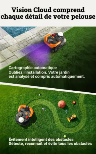 Test Worx Vision Cloud 2WD WR305E : le robot sans câble qui mise tout ...